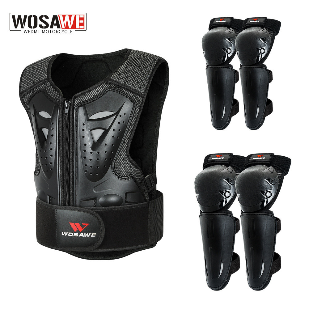 ☆WOSAWE Kid's Vest Armor Knee Pads Elbow Protector Children's Riding ...
