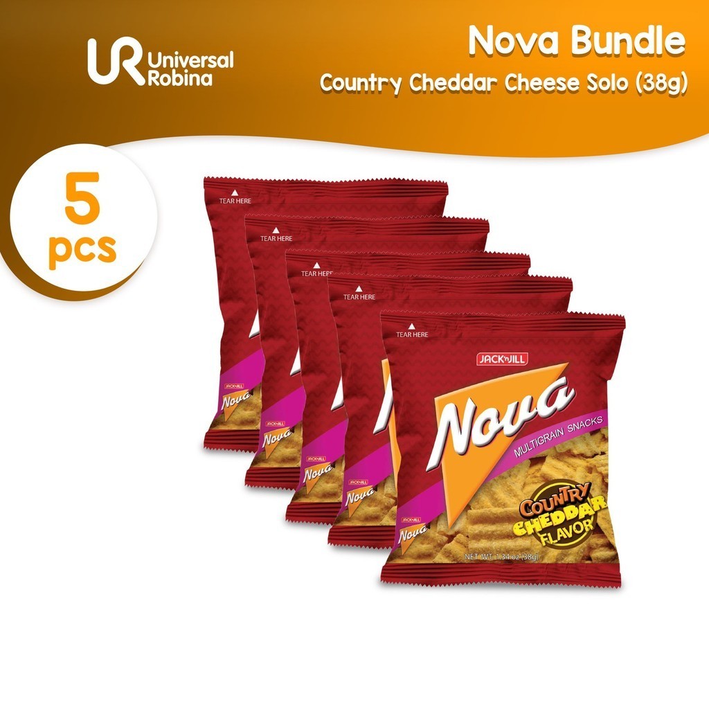Nova Multigrain Snack Country Cheddar 38g - 5 packs | Shopee Philippines