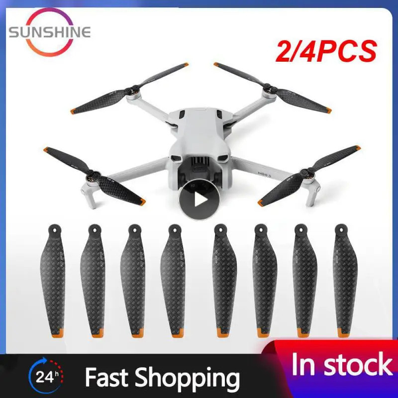 2/4PCS Carbon Fiber Propeller for DJI Mini 3 Props Blade Replacement ...