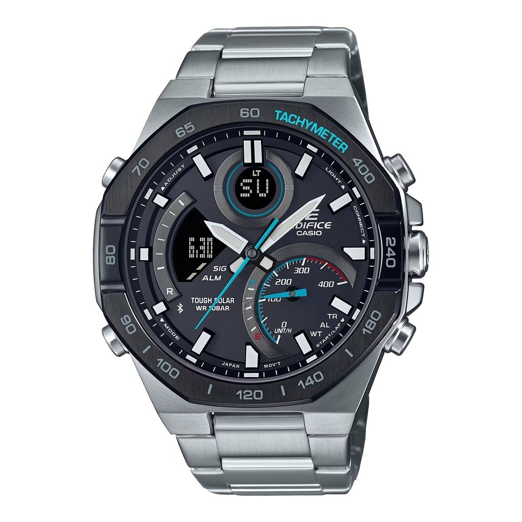 Casio Edifice (ECB-950DB-1ADF) Stainless Steel Strap 100 Meter ...