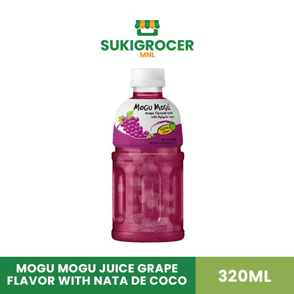 Mogu Mogu Juice Grape Flavor with Nata de Coco 320ML | Shopee Philippines