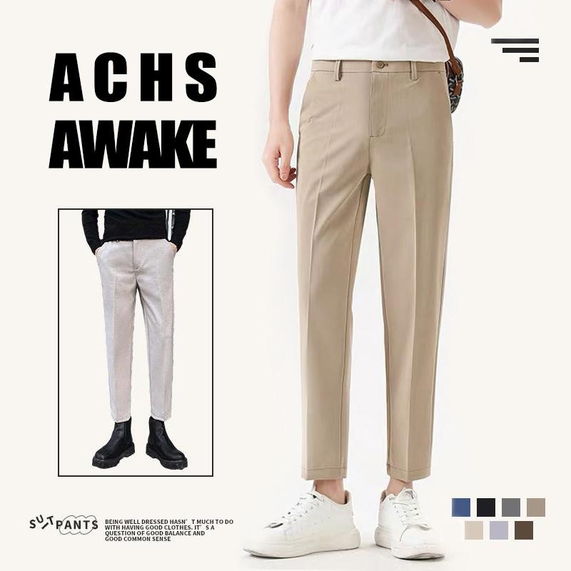 5 Sizes 7 Colors High Quality Trouser Pants for Men Above Ankle Korean ...