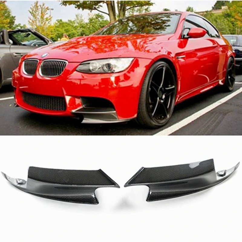 2PCS Carbon Fiber Front Bumper Lip Splitter Spoiler Flap Cupwings for B ...