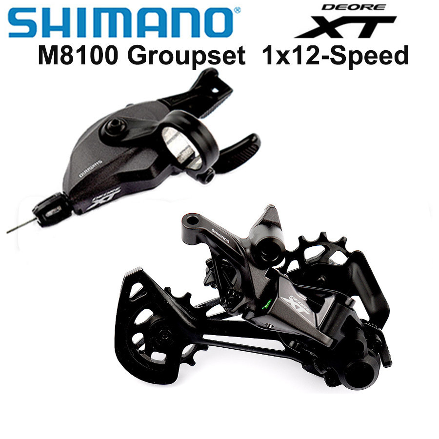 ☪Shimano DEORE XT M8100 Groupset Mountain Bike Groupset 1x12-Speed original RD M8100 Rear ...