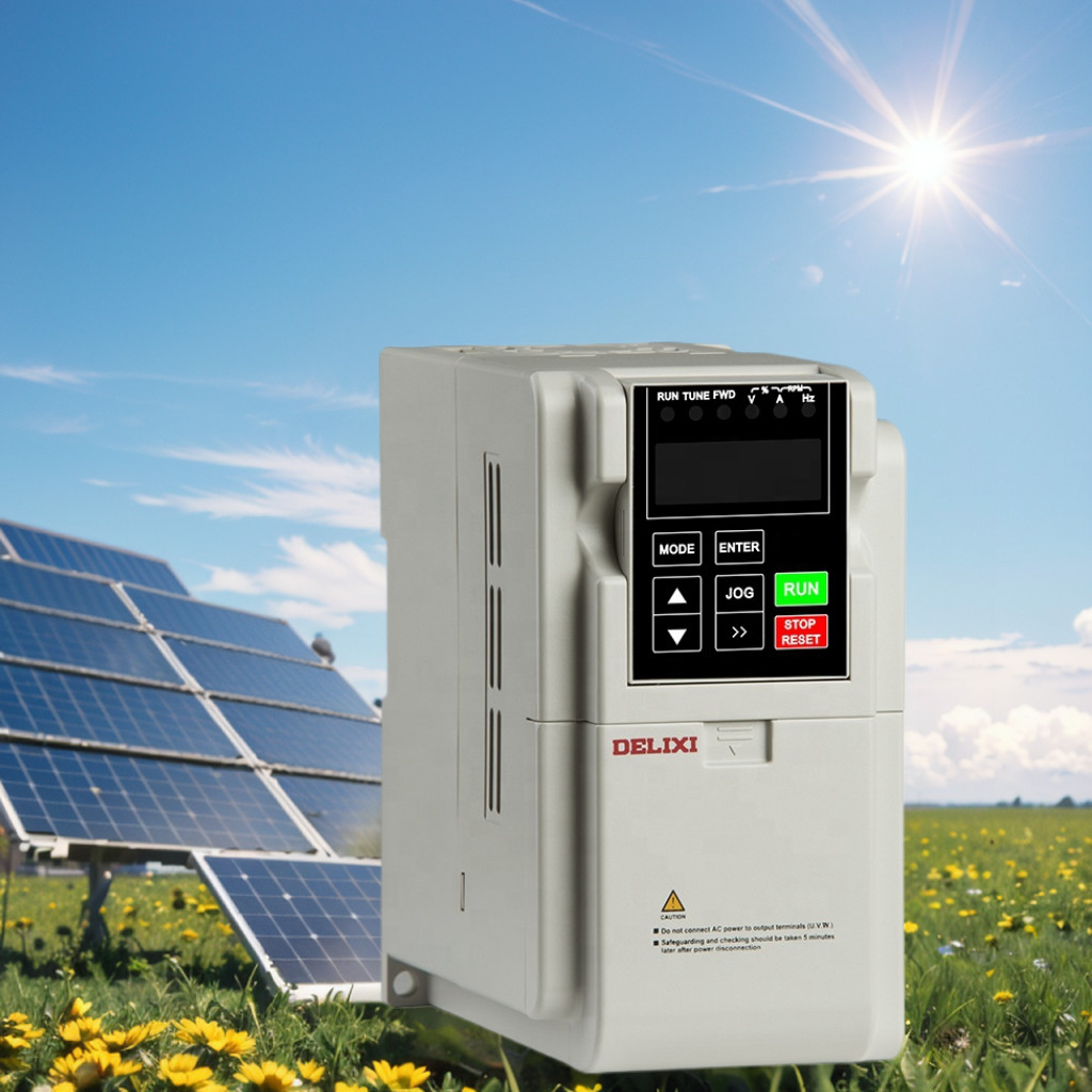 MPPT solar Frequency Inverter Converter VFD single phase 0.75KW 110V ...