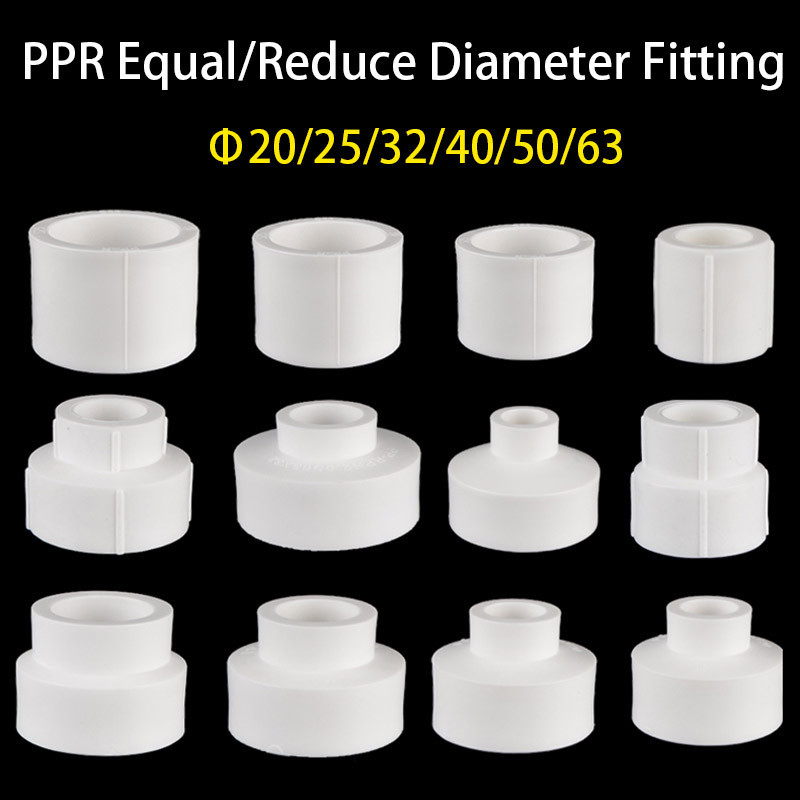 ♀20/25/32/40/50/63mm PPR Fittings Pipe Straight Equal/Reduce Diameter ...