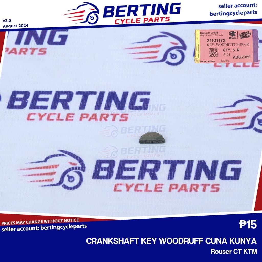 CRANKSHAFT KEY WOODRUFF CUNA KUNYA Rouser CT KTM Genuine 31101173 ...