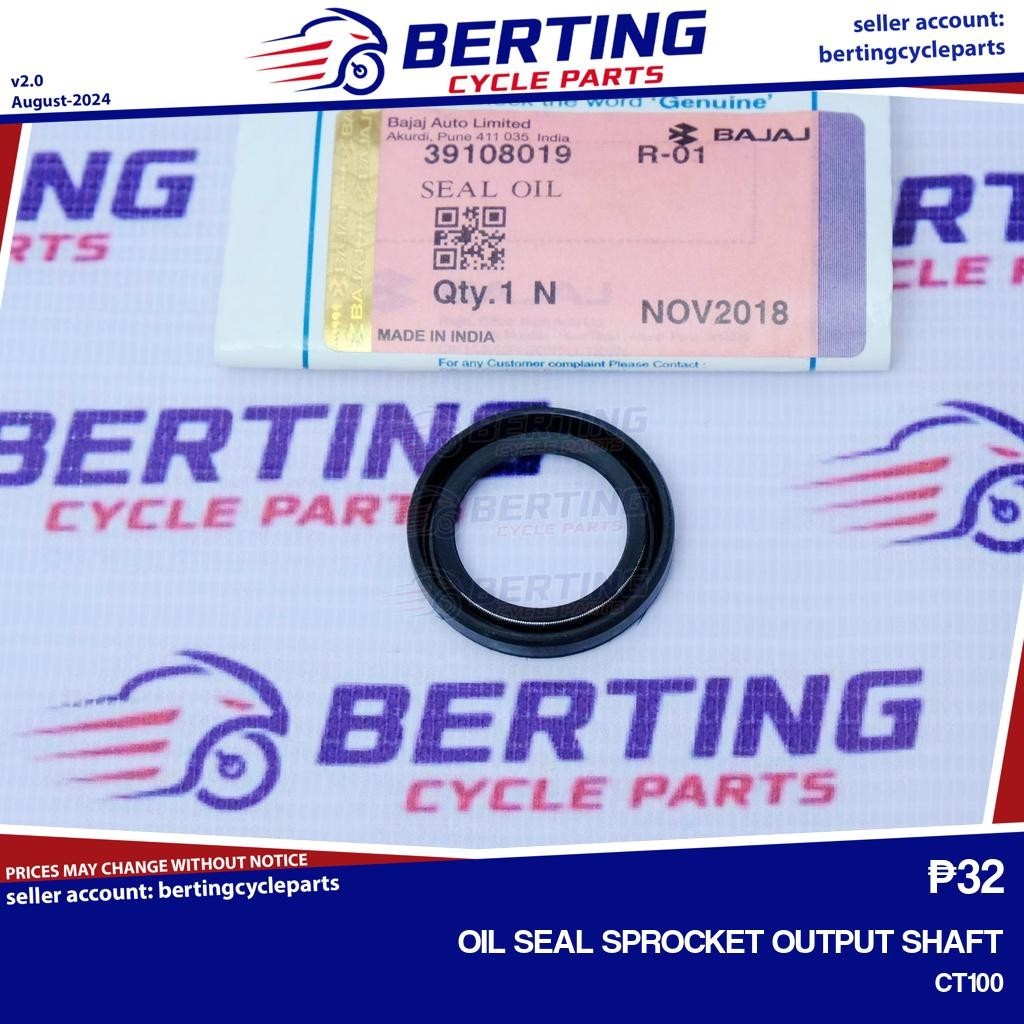 OIL SEAL SPROCKET OUTPUT SHAFT CT100 Genuine 39108019 | Shopee Philippines