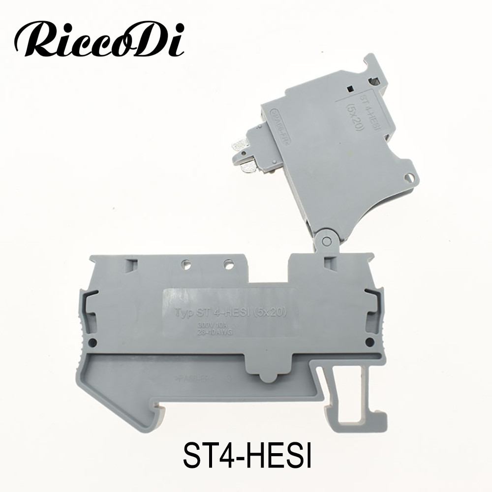 ☑10 Pcs ST4-HESI(5*20)4RD Guide Rail Type Safety Spring Wiring In-line ...