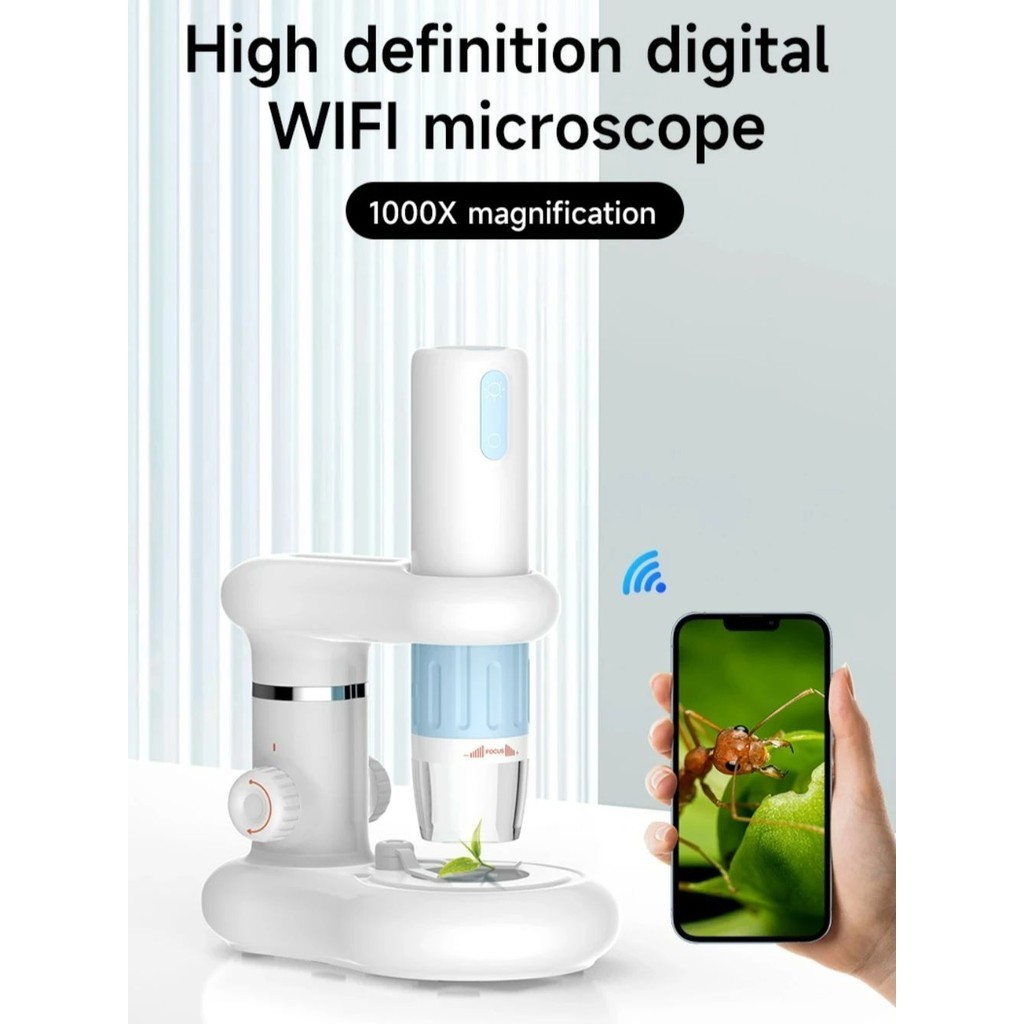 유2MP 1080P 50- 1000X WIFI Digital Microscope For PCB Check Magnifier ...