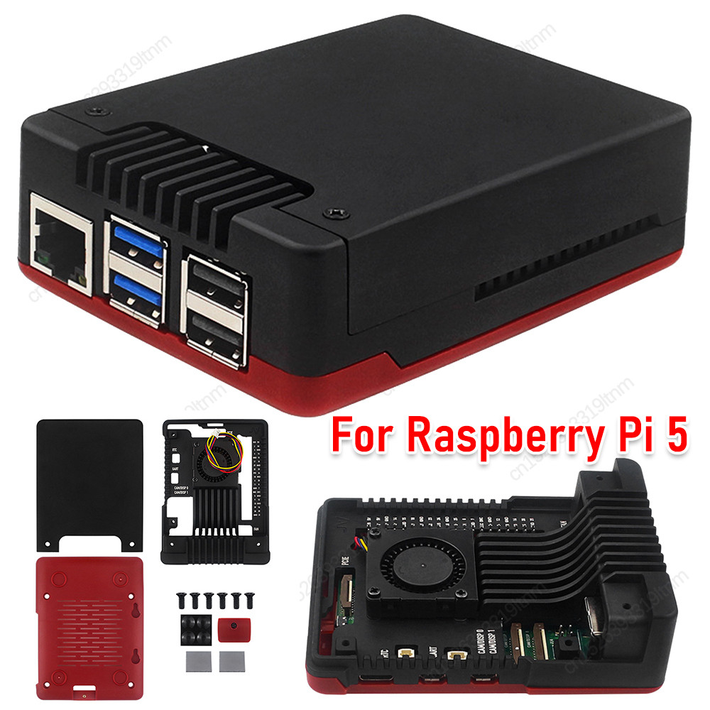 ⋚For Raspberry Pi 5 Argon NEO 5 Case Metal Passive Cooling Case for ...