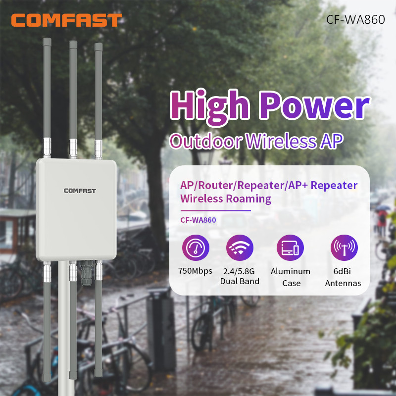 5G Outdoor Access Point Dual Band 750Mbps High Power Outdoor Antenna ...