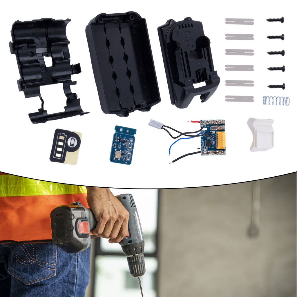 ☁Battery Plastic Case Battery Shell DIY The Capacity High Compatibility ...