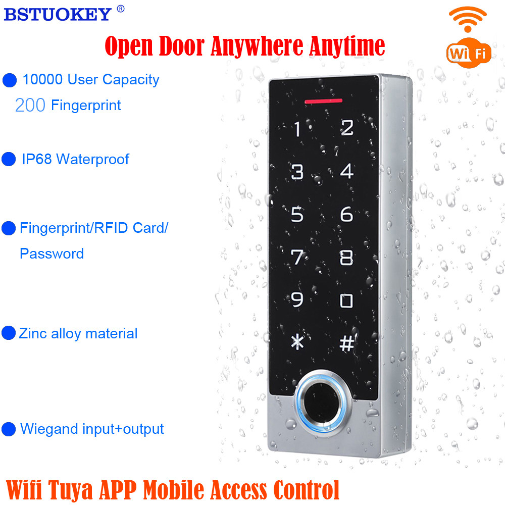 Wifi Mobile App Tuya Smart Lock Backlight Metal Touch Keypad ...
