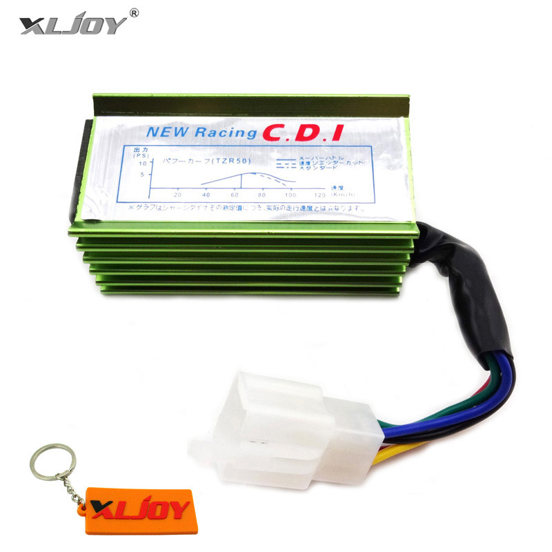 XLJOY 5 Pin AC Racing CDI Green For 50cc 70cc 90cc 110cc 125cc 140cc ...