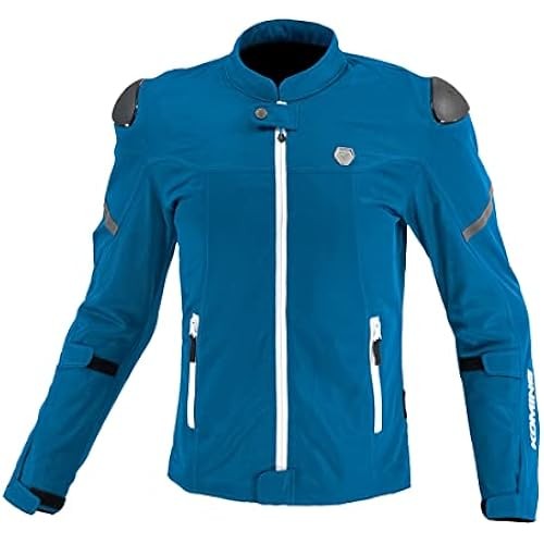Komine JK-165 High-Protection Full Mesh Jacket for Motorcycle 07-165 Ladies Mallard Blue M ...