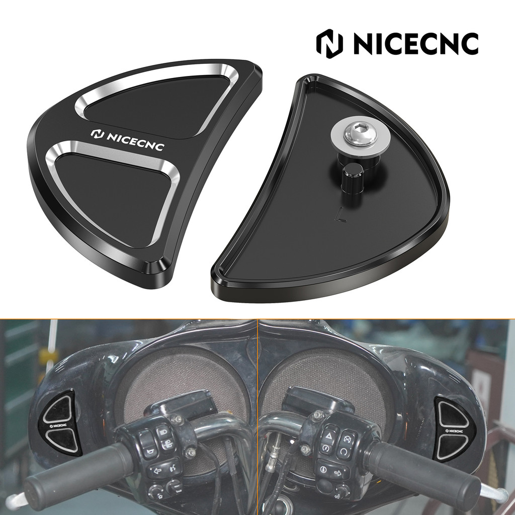 For 15-22 Harley CVO Street Glide Batwing Fairing Mirror Hole Plug ...