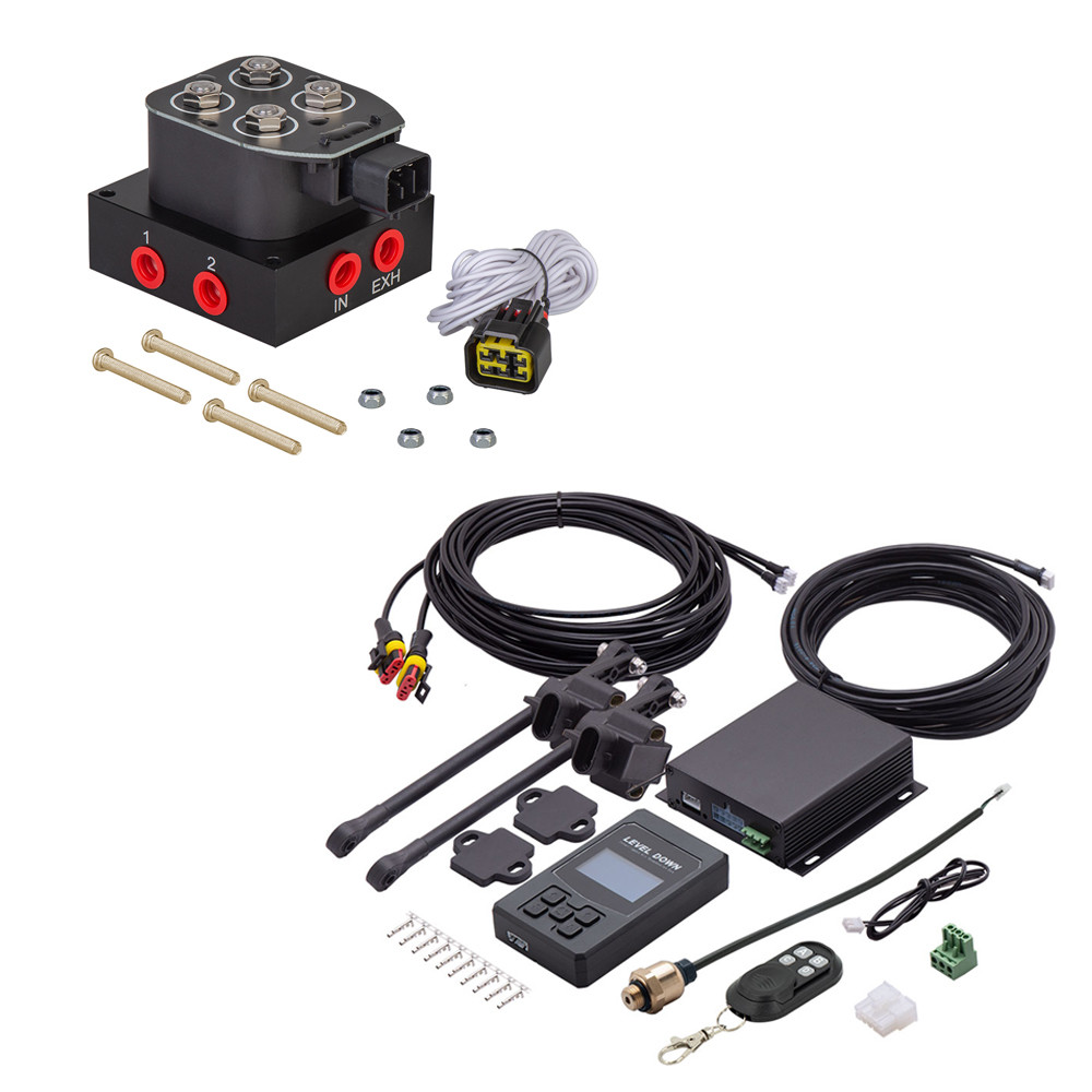 ⋛Universal 12V Auto Air ride suspension Electronic control system With ...