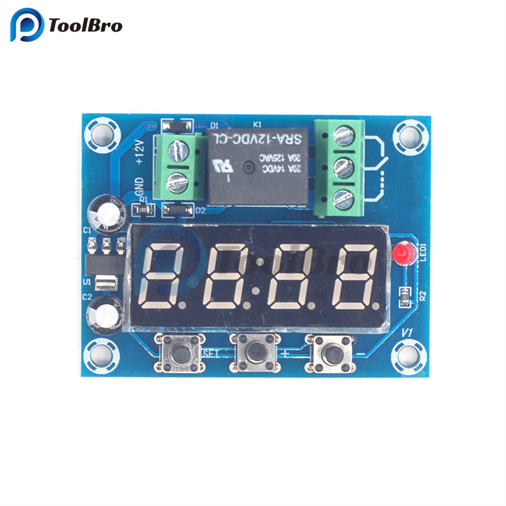 ♛XH-M664 Timing Relay Switch Module Normally Closed Open Time Delay ...