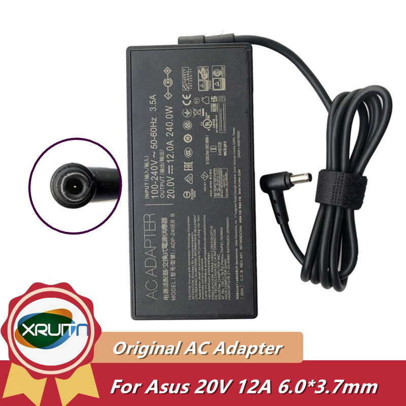 웃Original OEM 20V 12A 240W AC Adapter Charger For ASUS ROG Strix SCAR ...