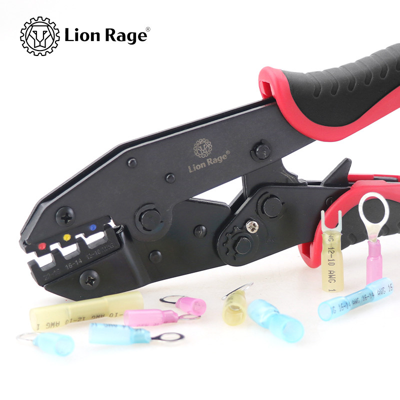 ~Butt Splice Heat Shrink Connectors Crimping Tool 20-10AWG Ratcheting ...