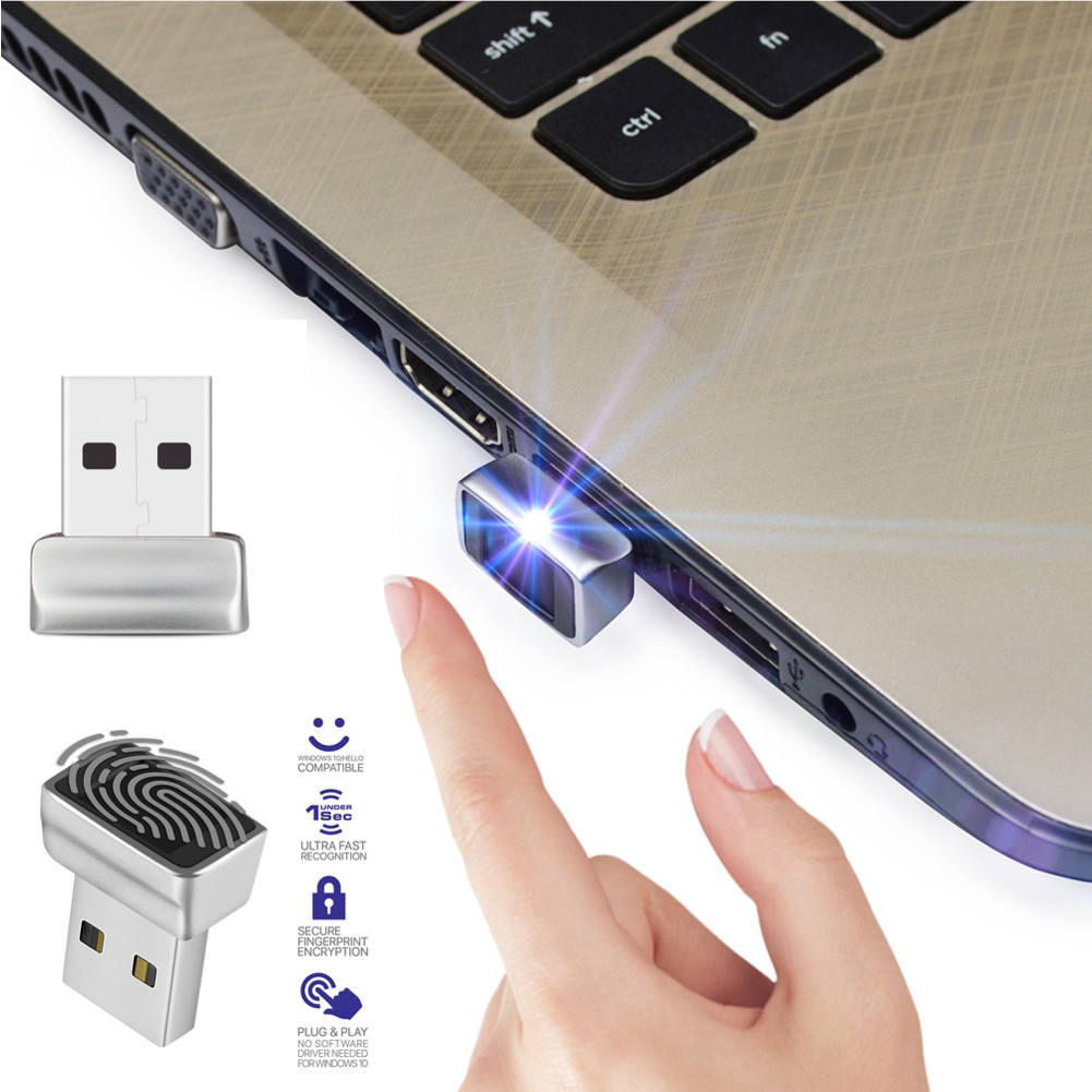 ⋛USB Fingerprint Key Reader FIDO U2F Biometric Fingerprint Scanner ...
