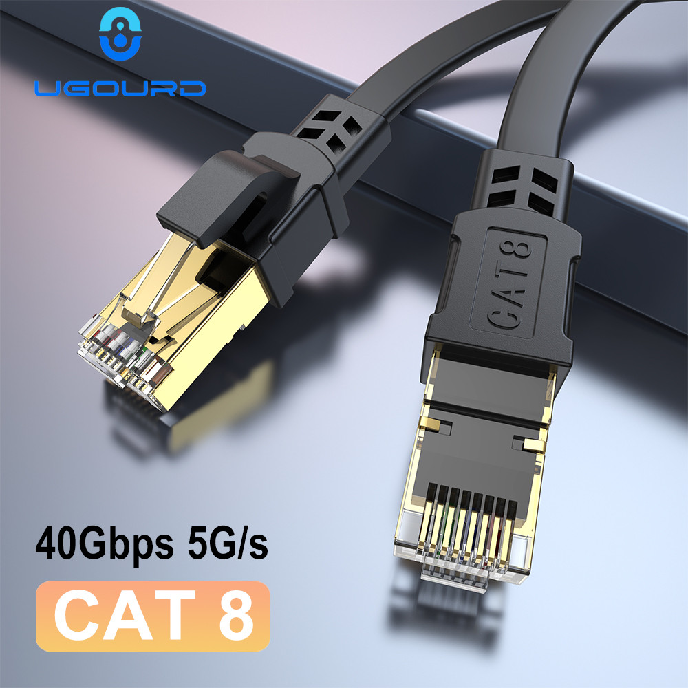 CAT 8 Ethernet Cable 40Gbps 2000MHz CAT8 RJ45 Network Lan Patch Cord ...