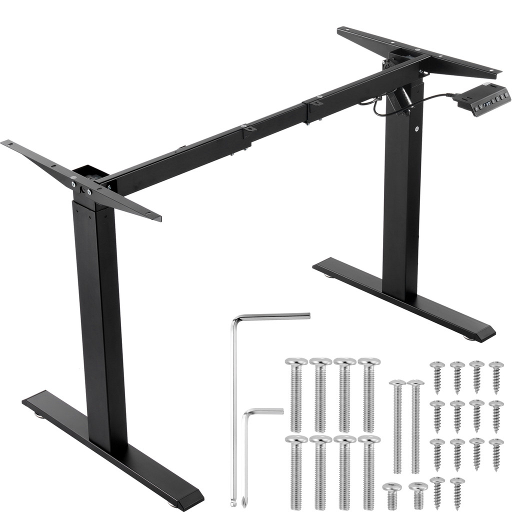 VEVOR Standing Desk Frame Adjustable 70-117cm Height Electric Stand Up ...