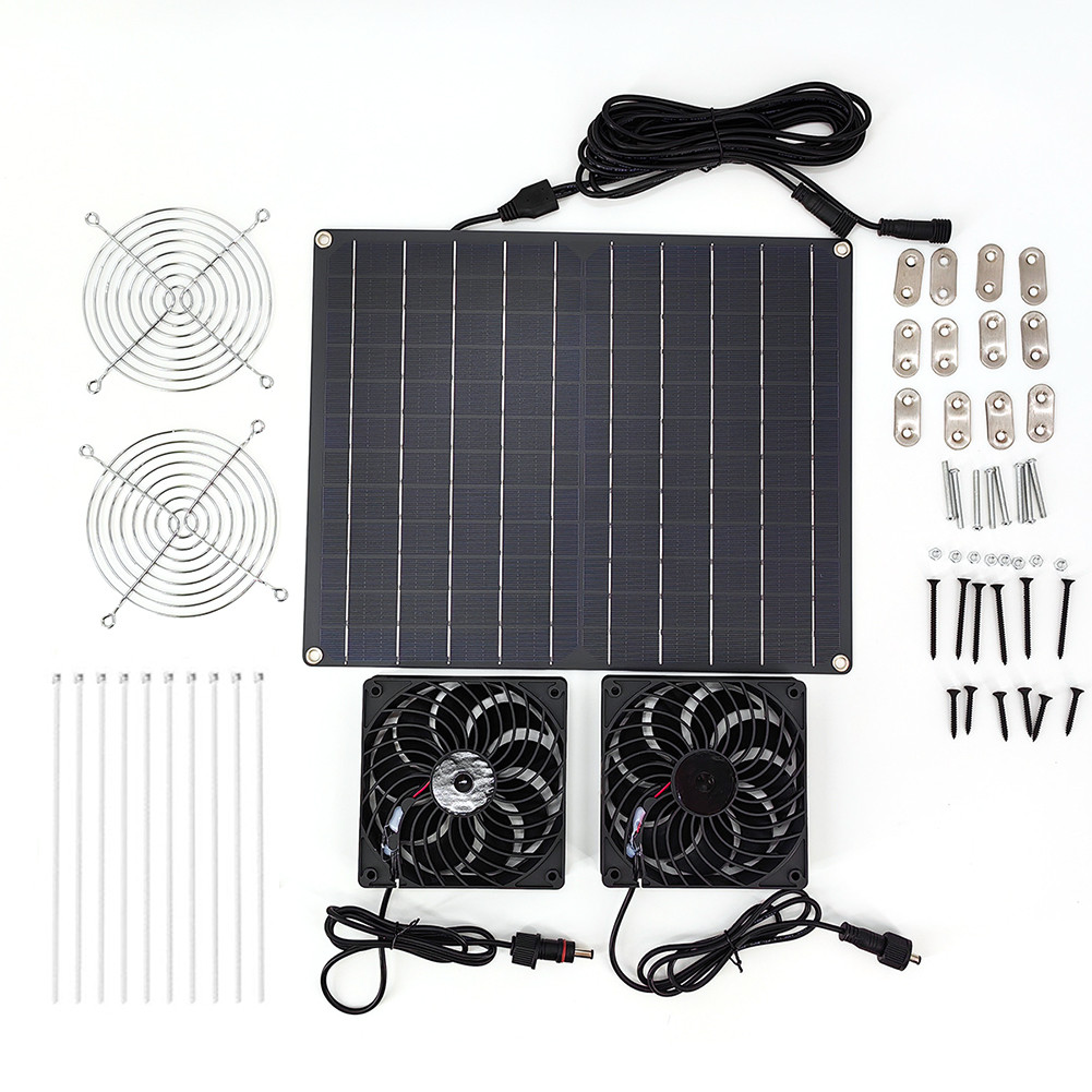 【15W 12V Solar Fans IP65 Waterproof Solar Powered Fan Kit Regulate ...
