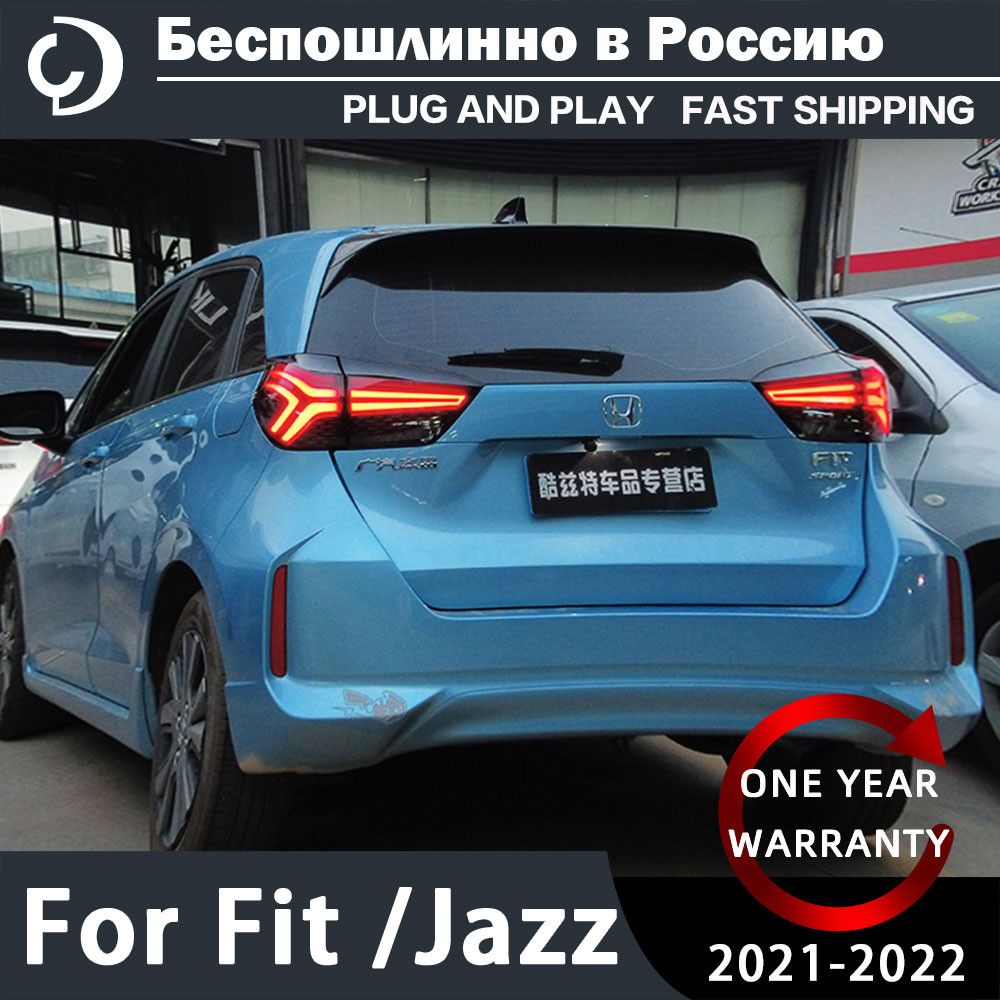 ☇AKD Car Styling Taillights for Honda FIT Jazz 2021-2022 LED Tail Light ...