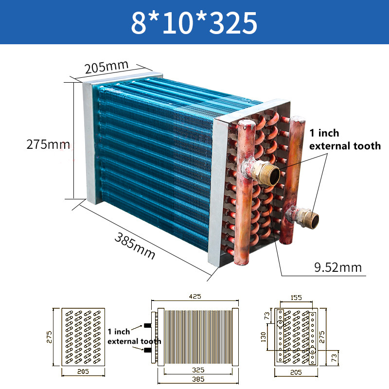 】8*10*325 Evaporator Condenser Display Cabinet Refrigerator Freezer ...
