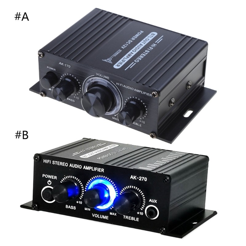 Power Amplifier 20W+20W HiFi Stereo Amplifier 2 Channel Stereo ...