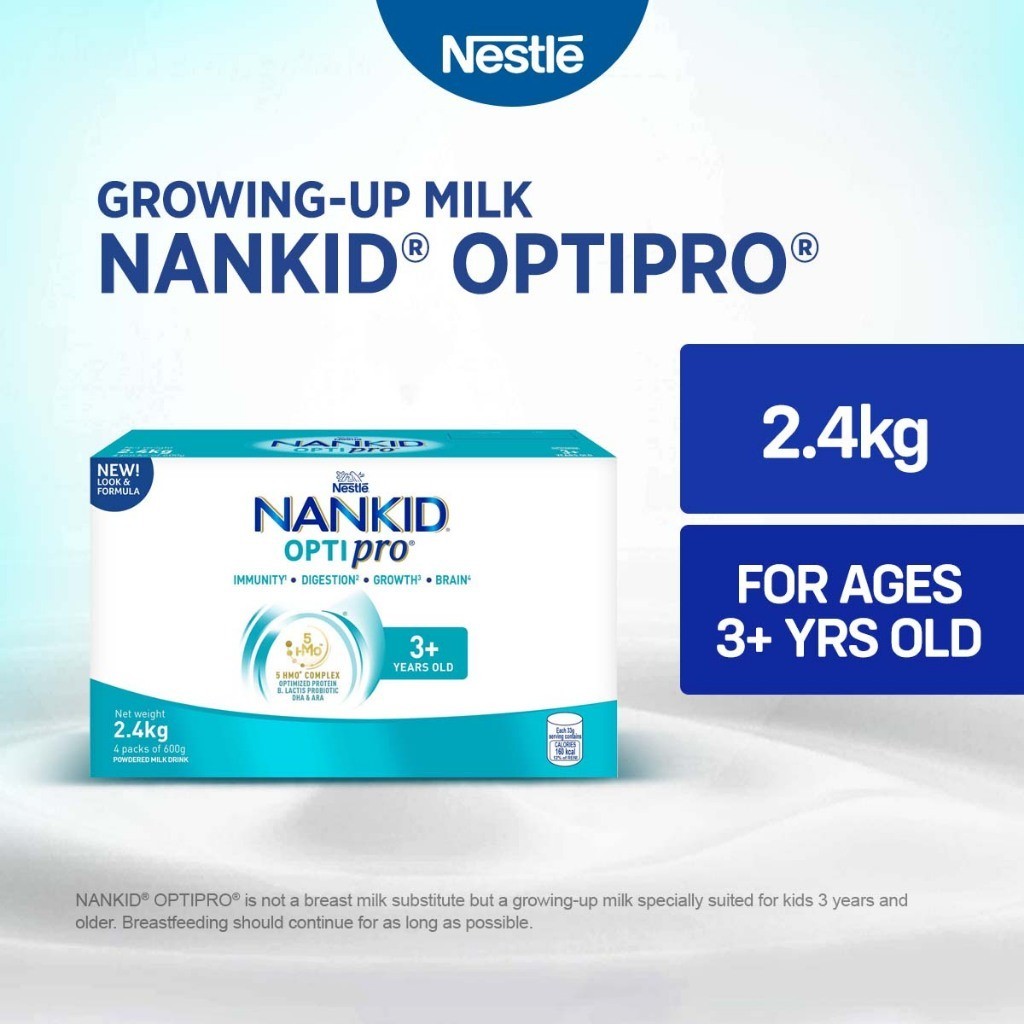 Nankid Optipro Four Powdered Milk for Children Above 3 Years Old 2.4kg ...