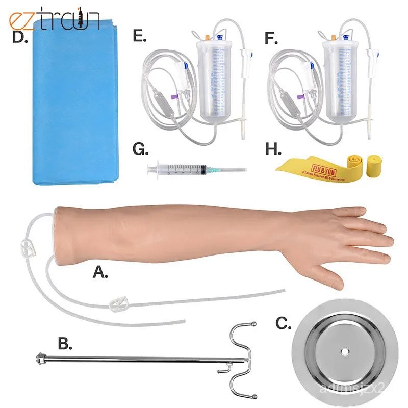Venipuncuture IV Injection Arm Model Phlebotomy Practice IV Infusion ...