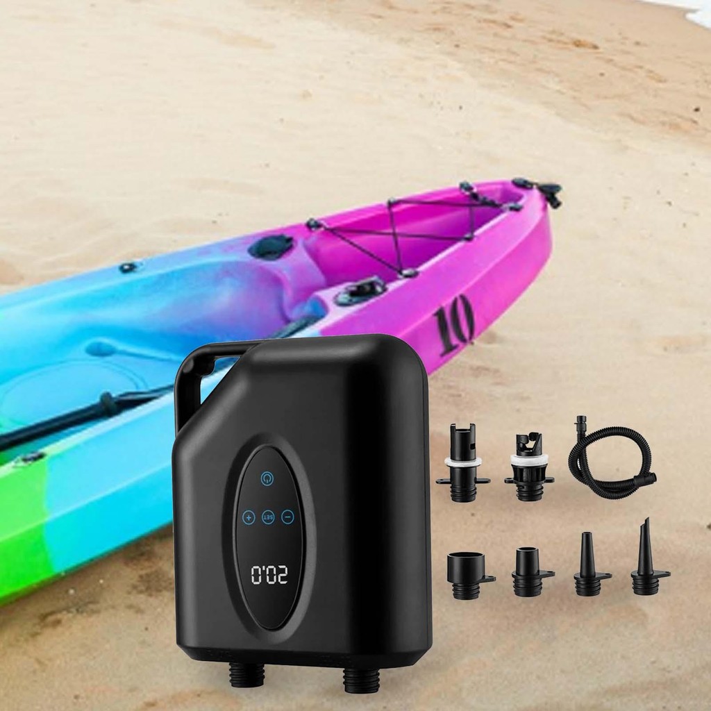 Electric Air Pump with Digital Pressure Gauge with Handle Inflate and ...