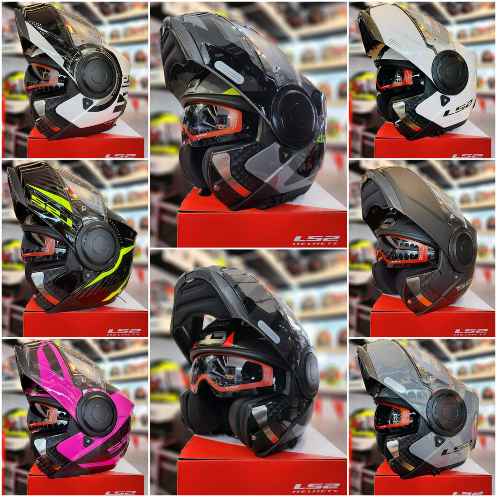 LS2 SCOPE FF902 MODULAR DUAL VISOR HELMET | Shopee Philippines