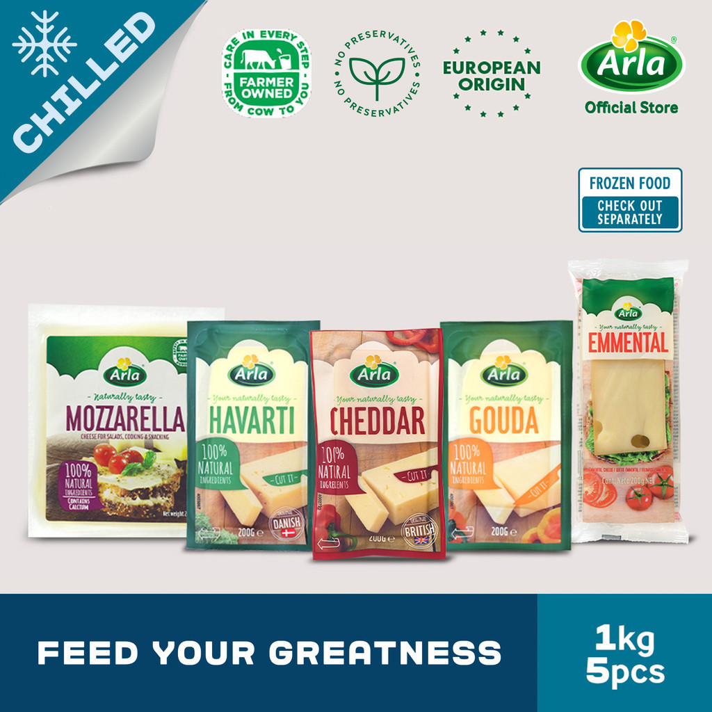 Arla Natural Cheese Chunks 200g All Variants | Shopee Philippines