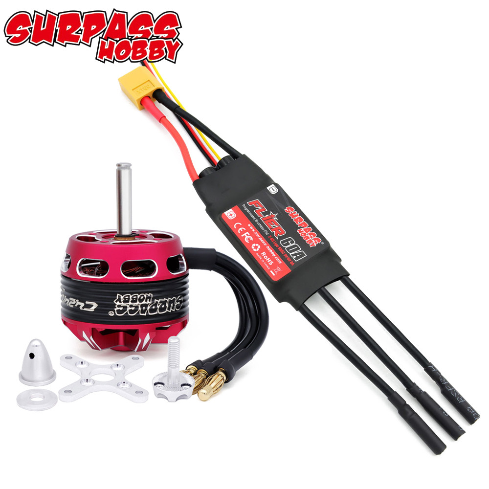 ⚕Surpass Hobby C4240/ C4250/ C4260 V2 Outrunner Brushless Motor Flier ...