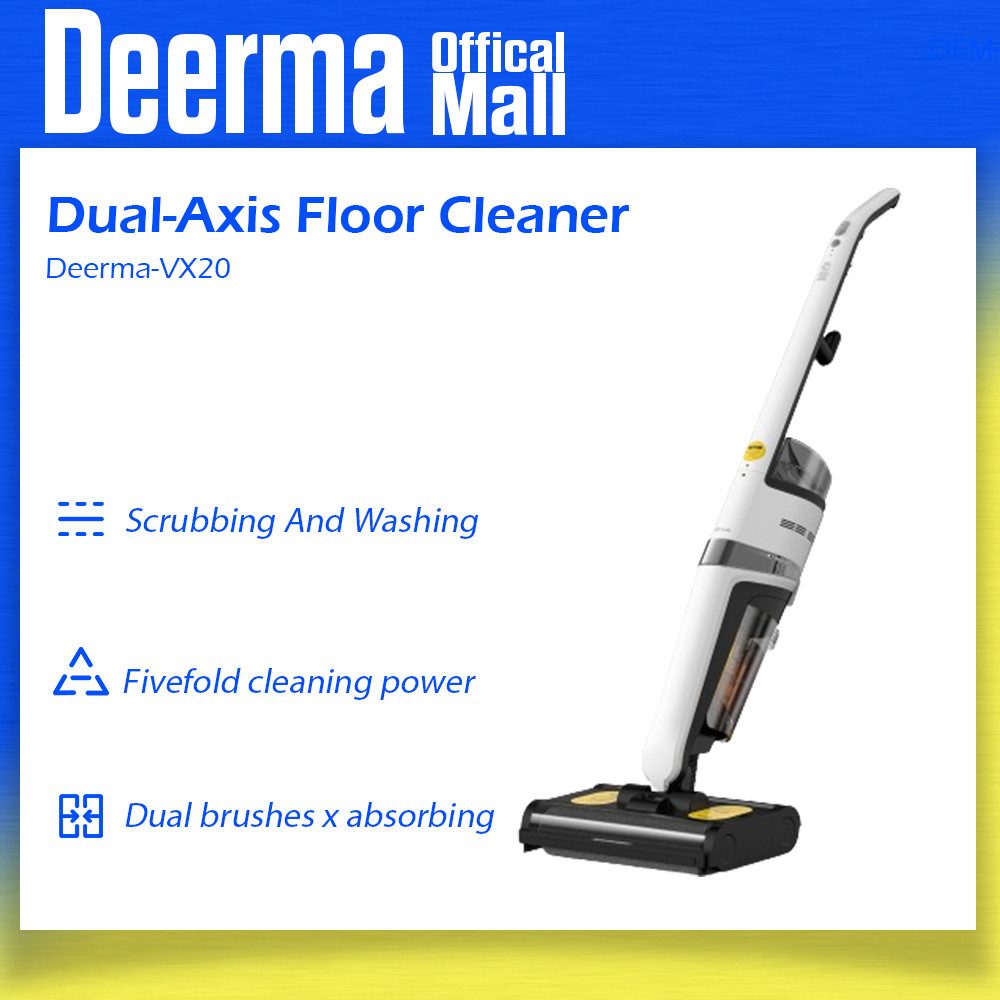 Deerma VX20W Wet and Dry Vacuum Cleaner Mop and Vacuum 2 in 1 Self ...