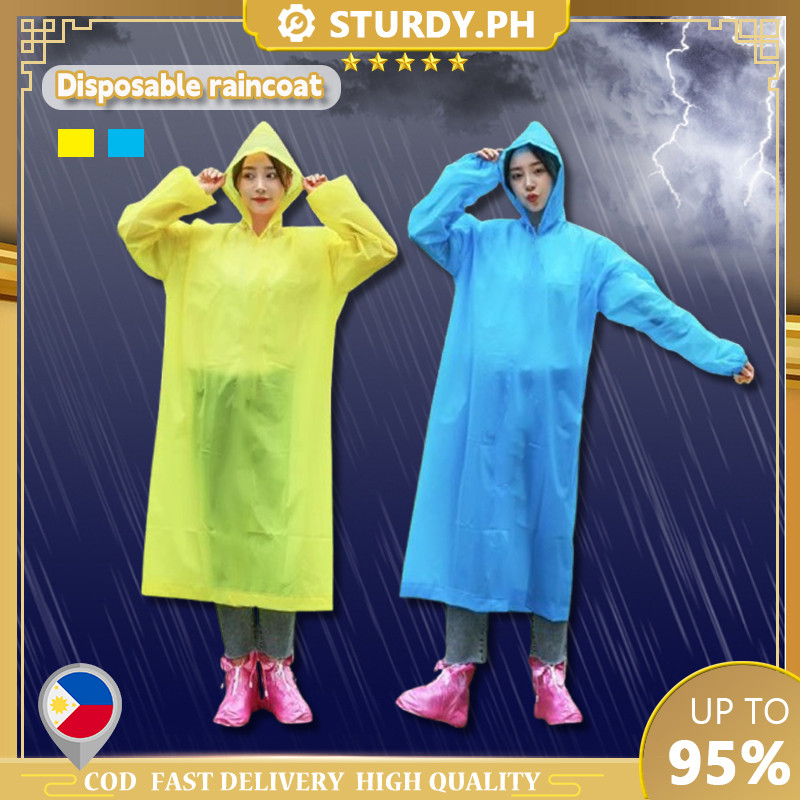 Rain Coat Disposable Plastic Reusable Poncho Raincoat Kapote Ultra ...