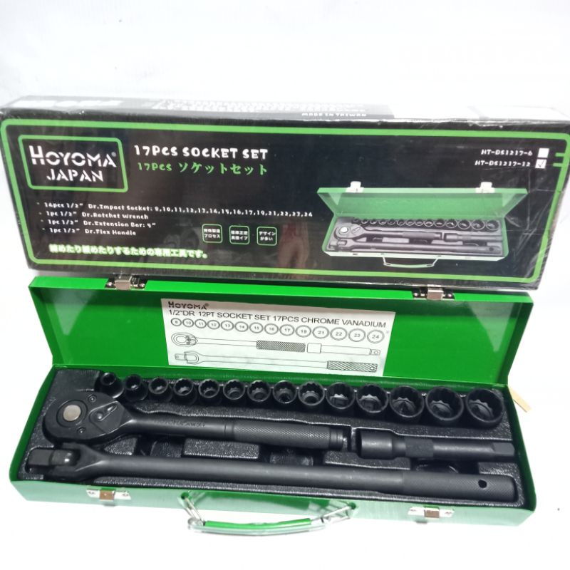 hoyoma 1 2 drive socket wrench set flower type | Shopee Philippines