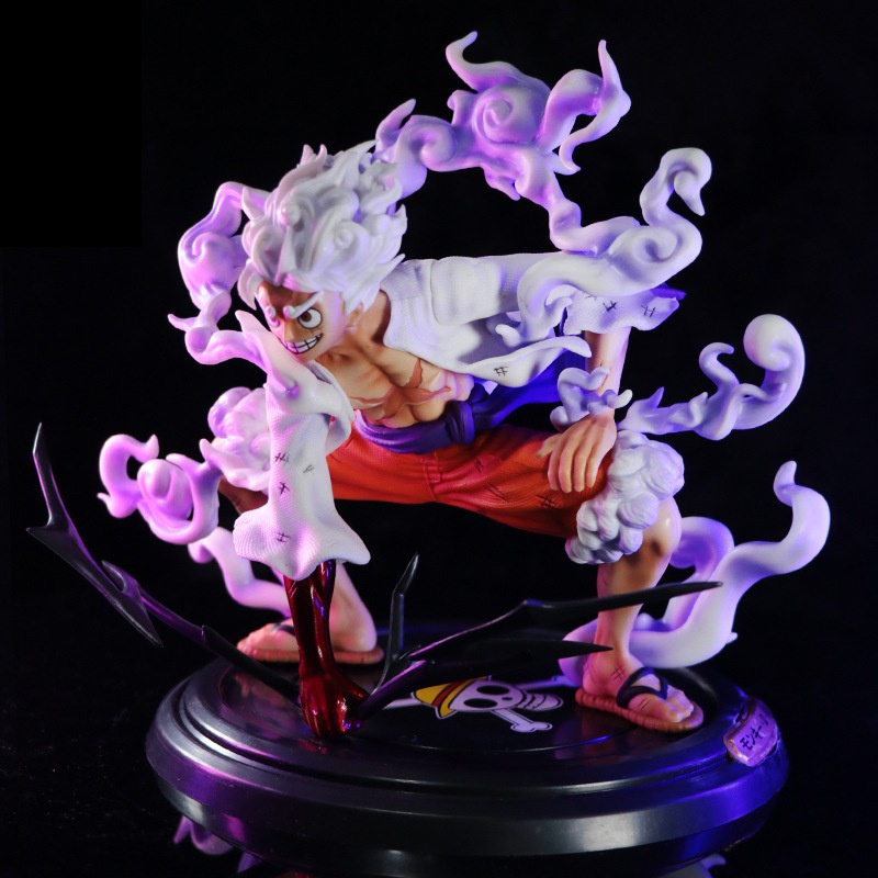 ⊕New One Piece Luffy Gear 5 Anime Figure Sun God Nikka PVC Action ...