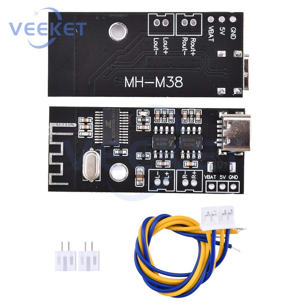 MH-MX38 Wireless Bluetooth 5.1 Audio Receiver Module Type-C Port Stereo ...