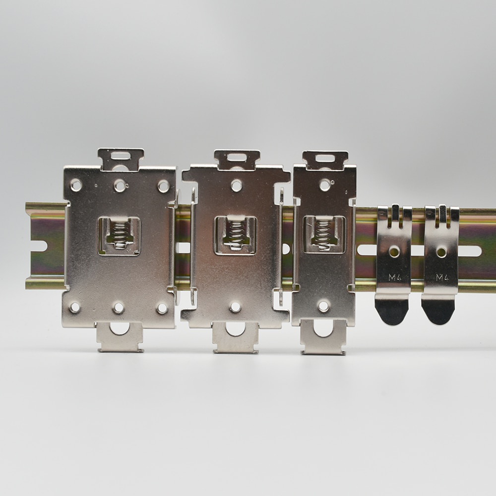 2PCS Single Phase SSR 35mm DIN Rail Fixed Solid State Relay Clip Clamp ...