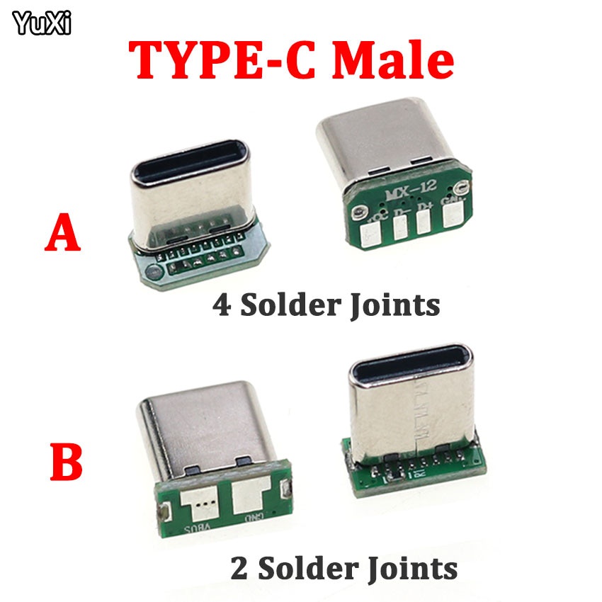 YUXI 1PCS USB 3.1 Type C Vertical Patch Board 16pin 4 /2Welding Wire ...