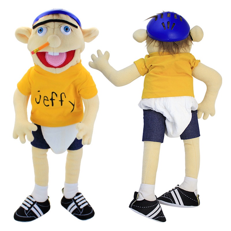 ★Ns-501 Wholesale 60cm Large Jeffy Boy Hand Puppet Children Soft Doll ...