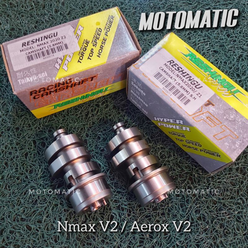 NMAX V2 / AEROX V2 | Reshingu Cams (5.8mm & 5.6mm) | Racing camshaft ...