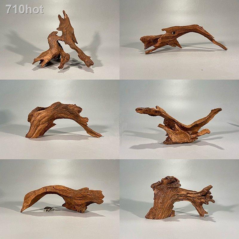 COD Fish tank landscaping purple teak wood ornaments sunken turtle ...