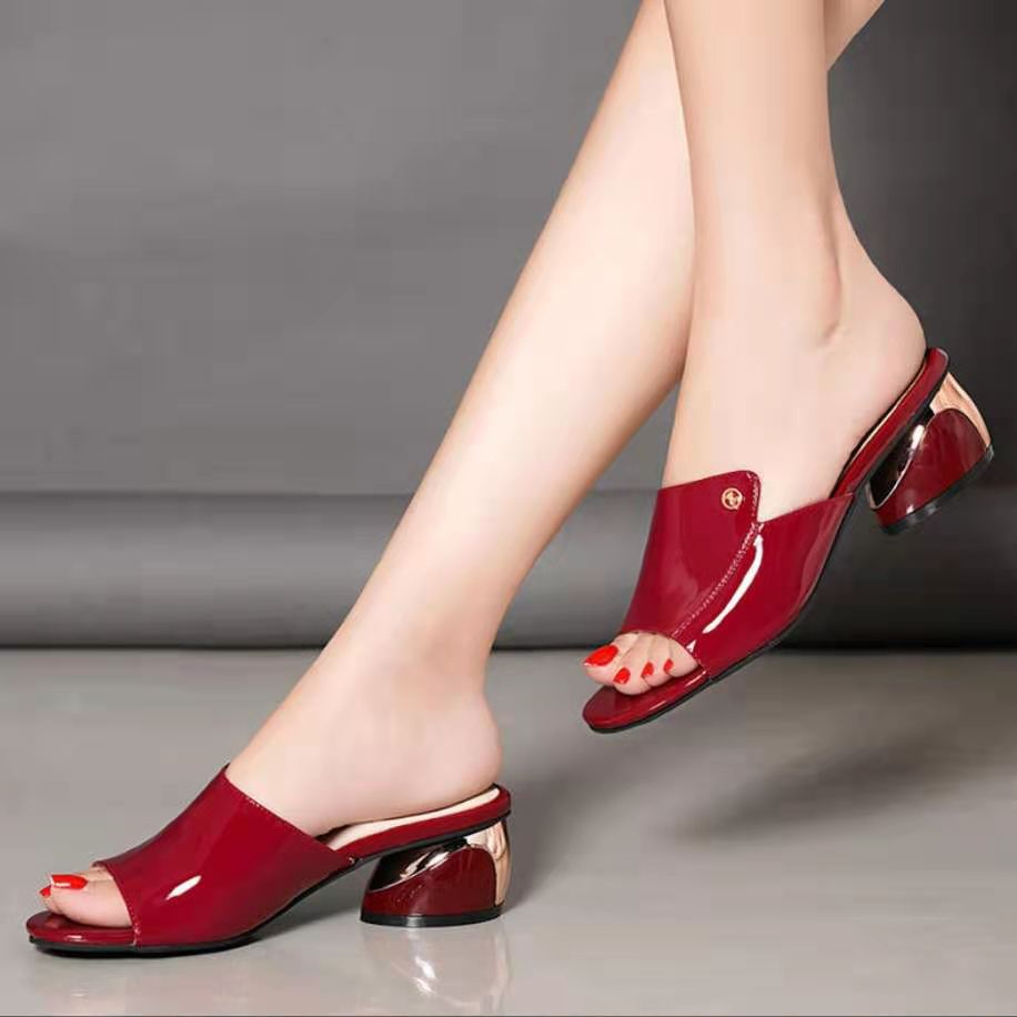 COD cln Sandal with heels for women sale abaca hills style step in 123 ...