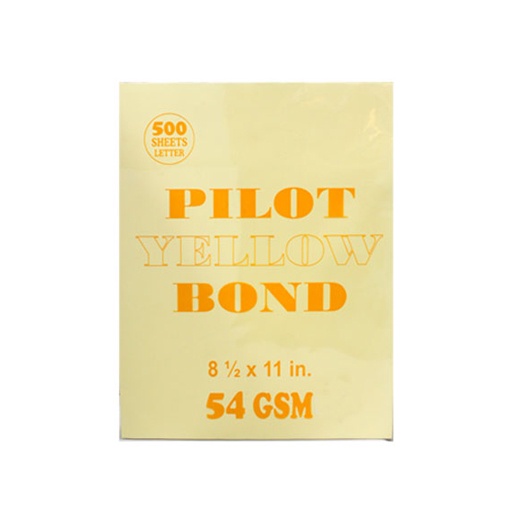 Pilot Colored Bond Paper Letter Yellow 500s | Shopee Philippines